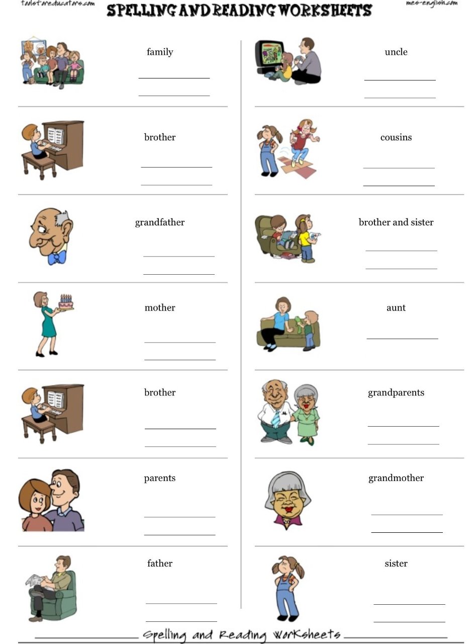 My family (Unit 10 - 12) :: Procvičování angličtiny